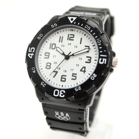 Unbranded | Accessories | Mens 44mm Black White Easy Read Classic Sport ...